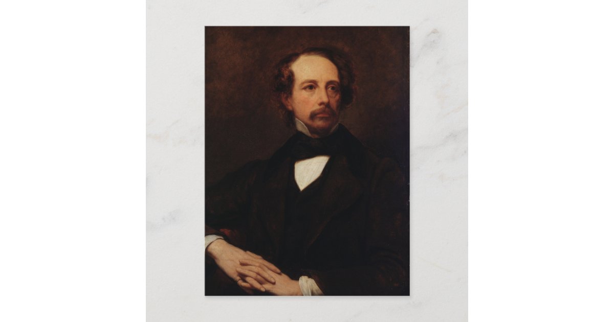 Portrait of Charles Dickens 1855 Postcard | Zazzle