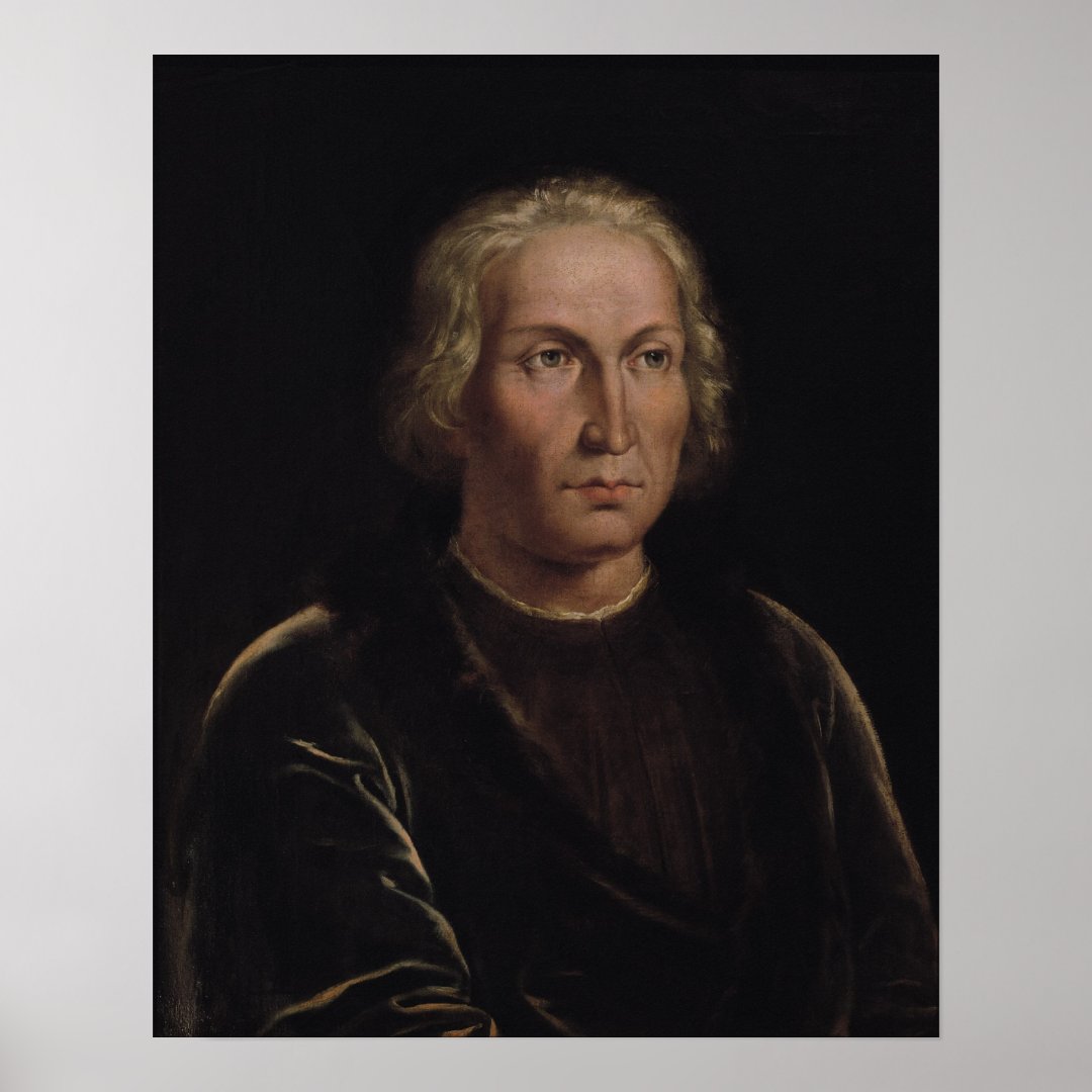 Portrait of Christopher Columbus Poster | Zazzle