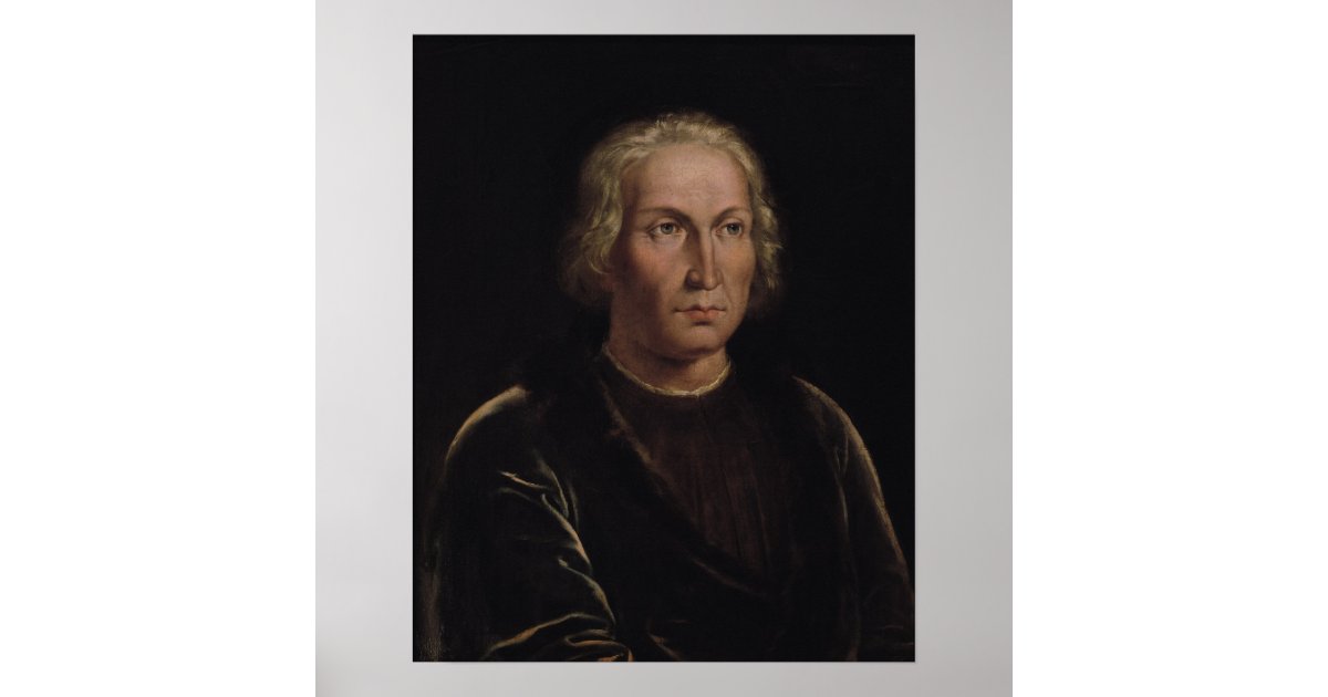 Portrait of Christopher Columbus Poster | Zazzle