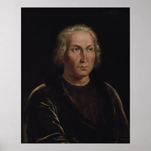 Portrait of Christopher Columbus Poster | Zazzle