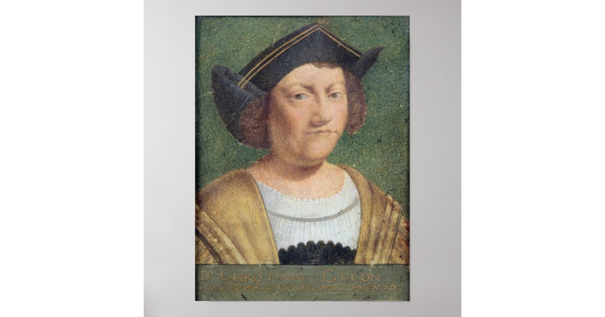 Portrait of Christopher Columbus Poster | Zazzle