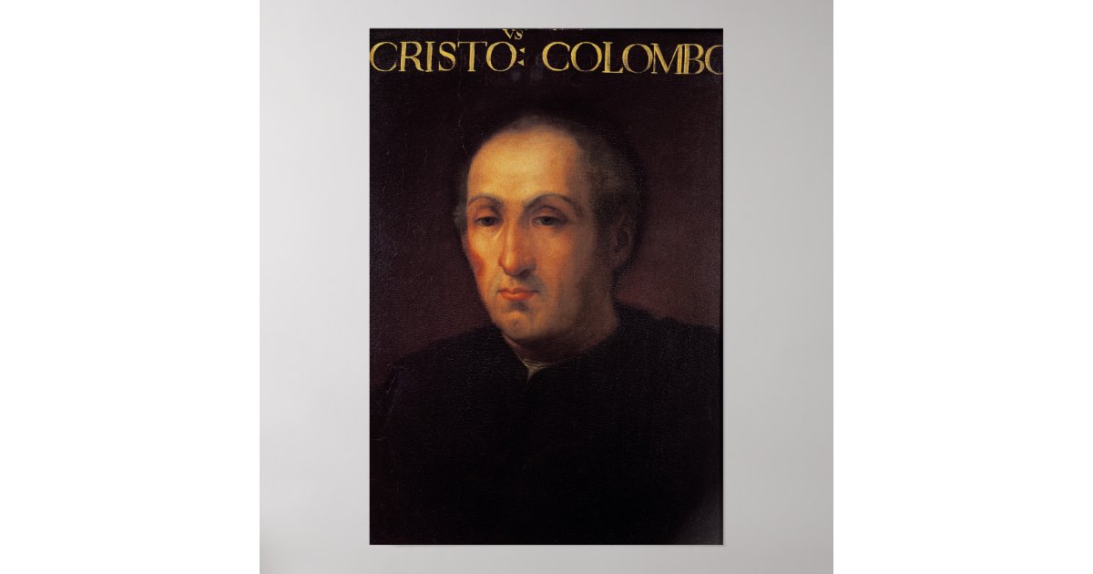 Portrait of Christopher Columbus Poster | Zazzle