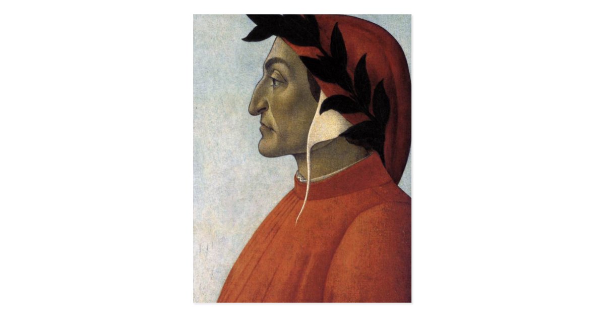 Portrait of Dante Postcard | Zazzle.com