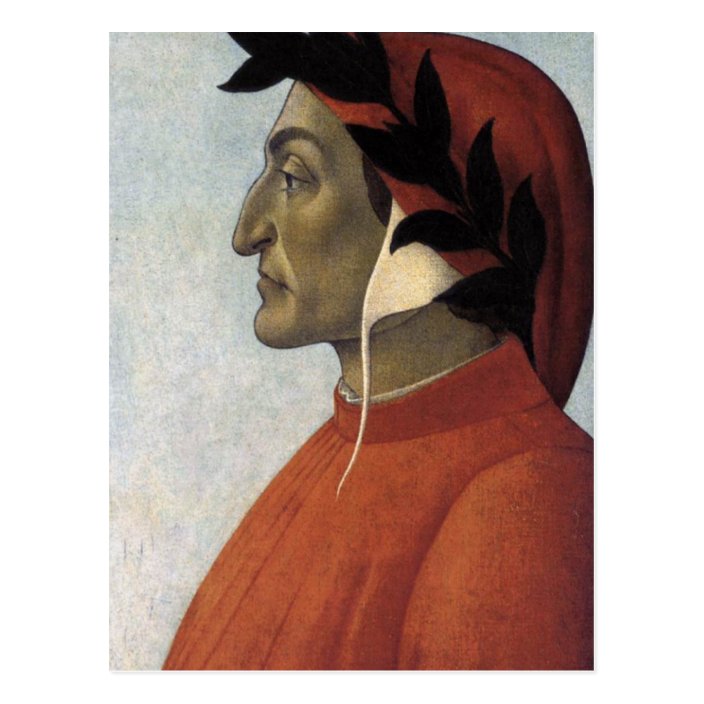 Portrait of Dante Postcard | Zazzle.com