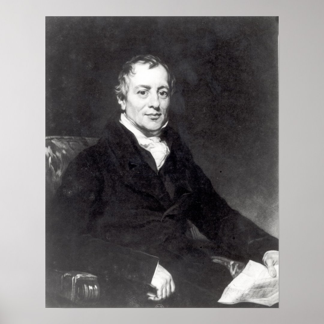 Portrait of David Ricardo Poster | Zazzle