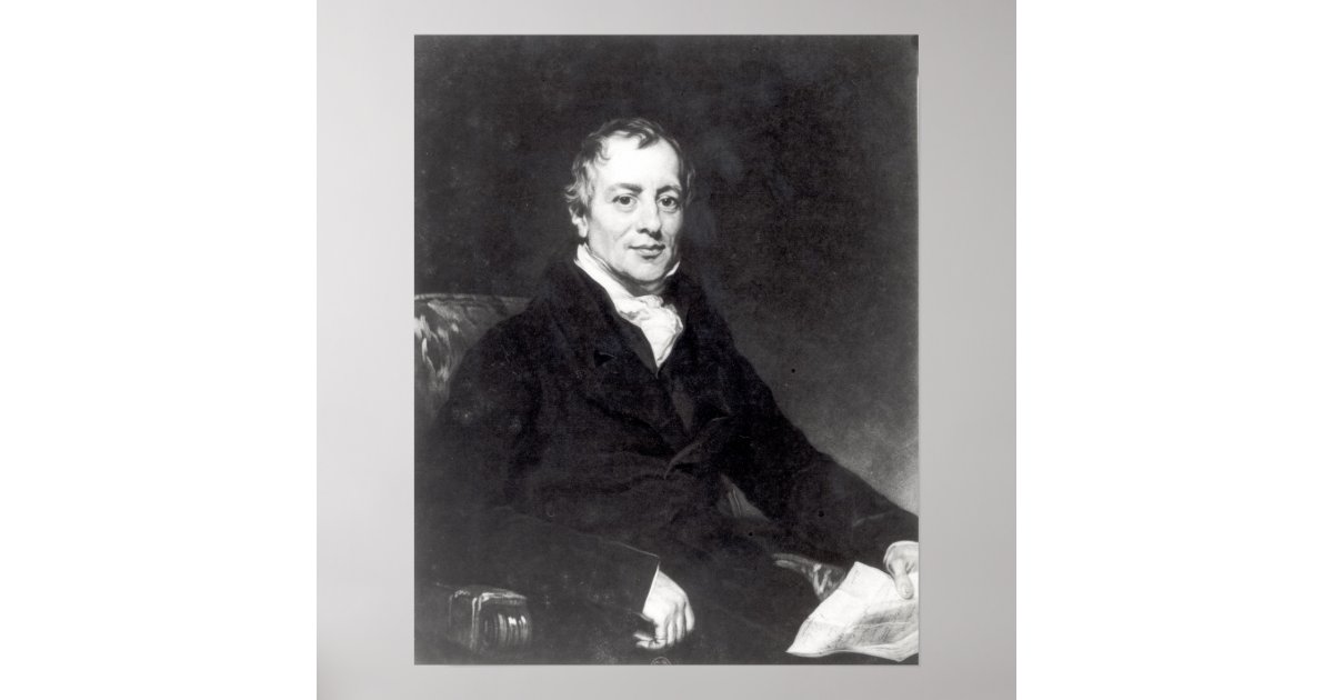 Portrait of David Ricardo Poster | Zazzle