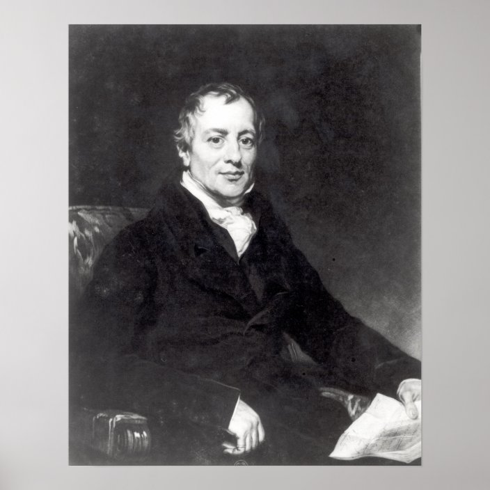 Portrait of David Ricardo Poster | Zazzle.com