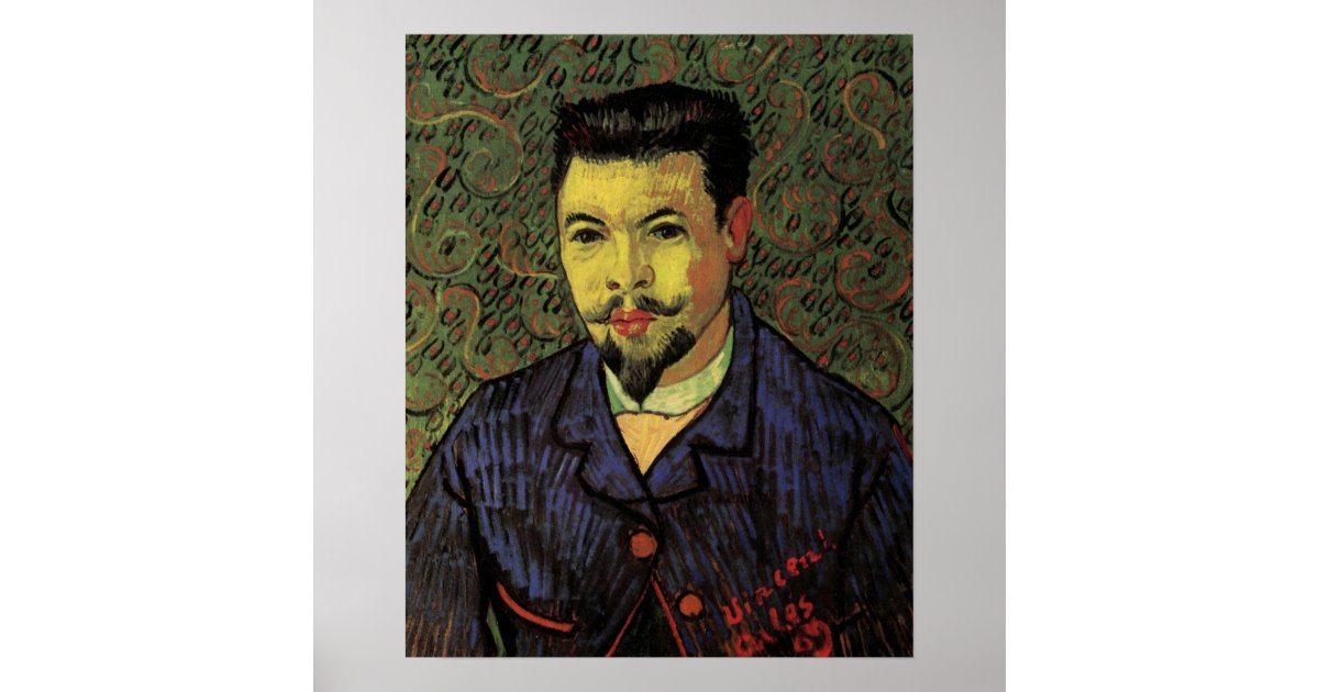 Portrait of Doctor Felix Rey by Vincent van Gogh Poster | Zazzle