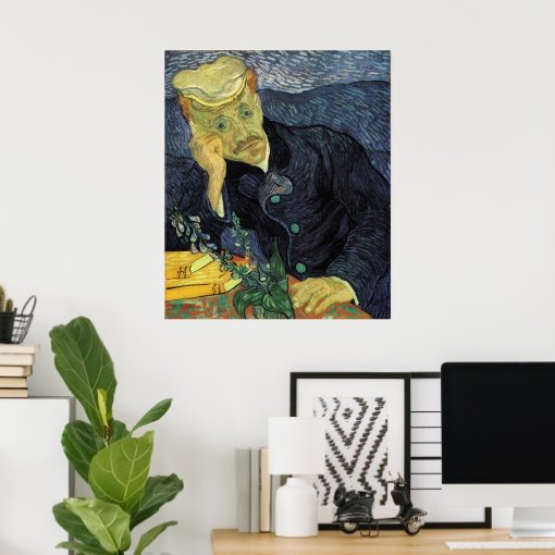 Portrait of Doctor Gachet, Vincent van Gogh Poster | Zazzle