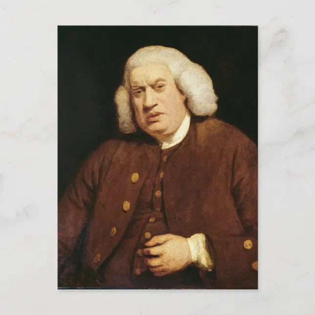 Portrait of Dr. Samuel Johnson Postcard | Zazzle