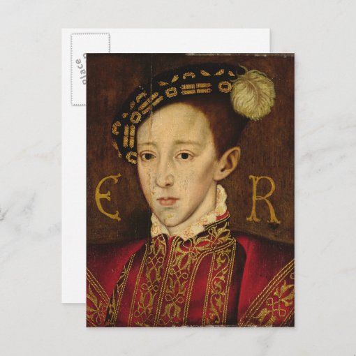 Portrait of Edward VI Postcard | Zazzle