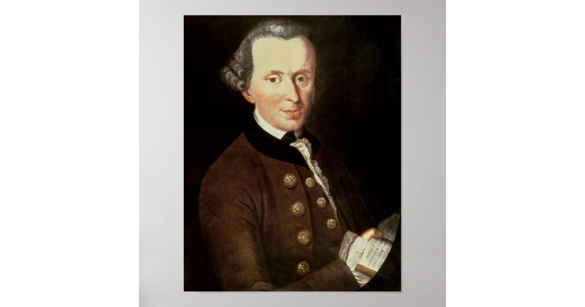 Portrait of Emmanuel Kant Poster | Zazzle