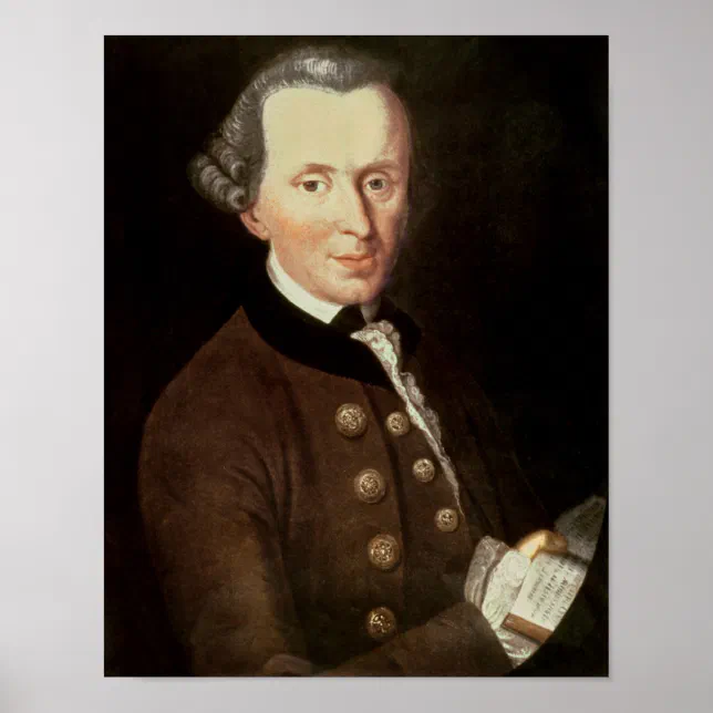 Portrait of Emmanuel Kant Poster | Zazzle
