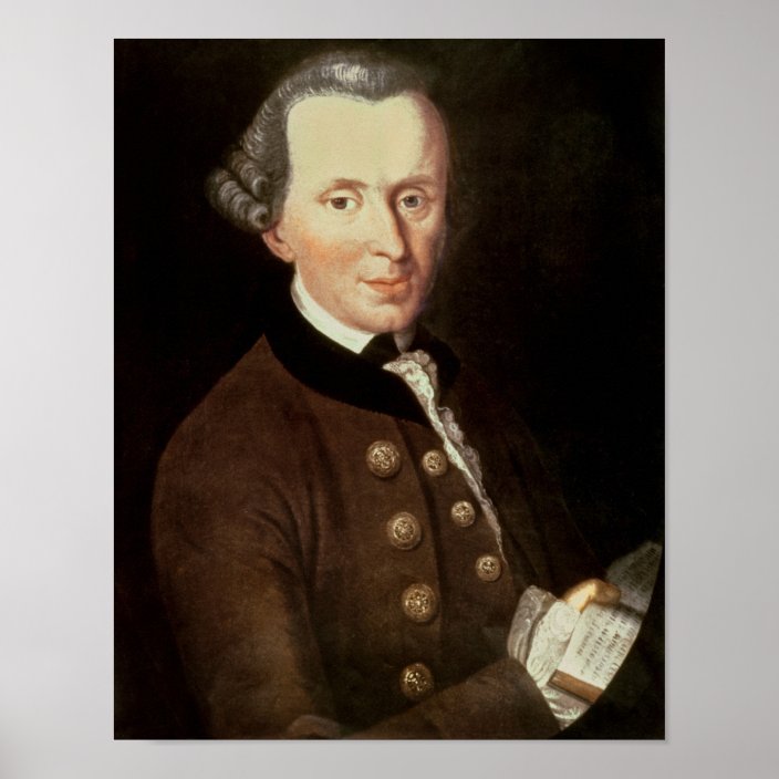 Portrait of Emmanuel Kant Poster | Zazzle.com