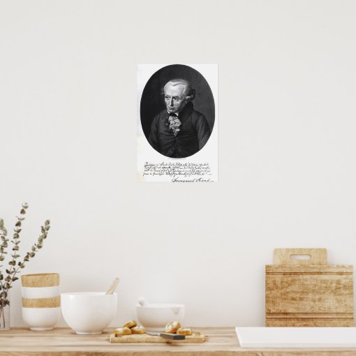 Portrait of Emmanuel Kant Poster | Zazzle