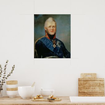 Portrait of Emperor Alexander I Poster | Zazzle