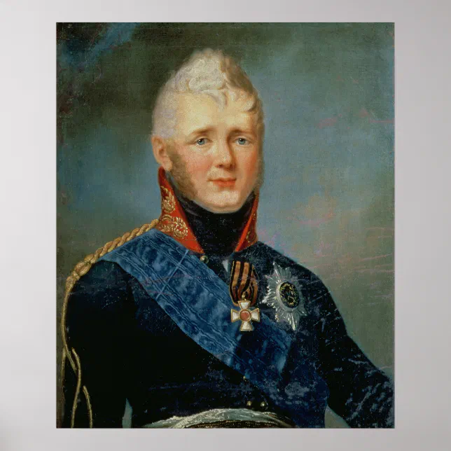 Portrait of Emperor Alexander I Poster | Zazzle