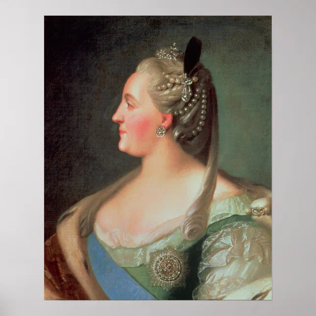 Portrait of Empress Catherine II the Great Poster | Zazzle