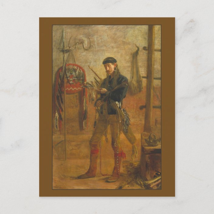 Portrait of Frank Hamilton Cushing by Thomas Eakin Postcard | Zazzle.com