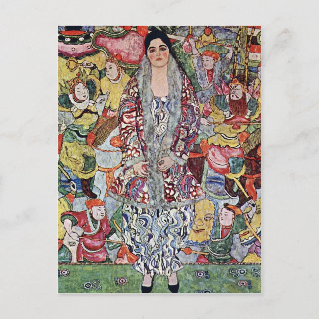 Portrait of Frederika Maria Beer by Gustav Klimt Postcard | Zazzle