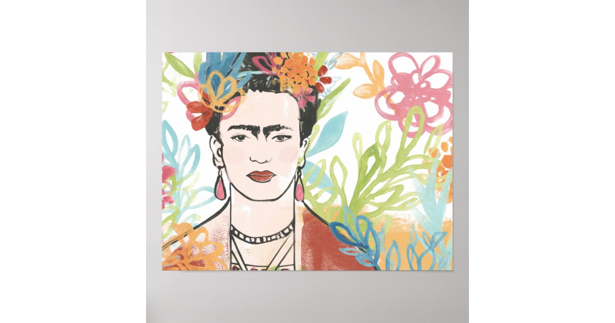Portrait of Frida Kahlo Poster | Zazzle