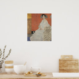 Portrait of Fritza Riedler by Gustav Klimt Poster | Zazzle