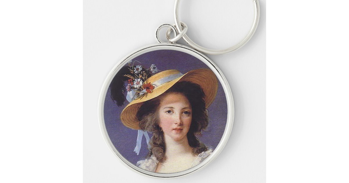Portrait of Gabrielle de Polignac, French Countess Keychain | Zazzle