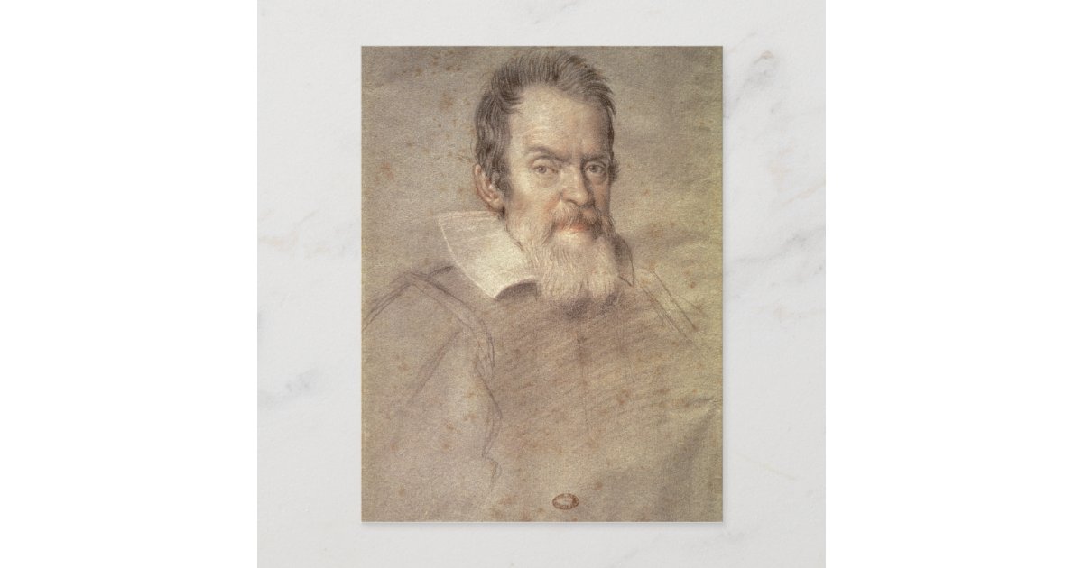 Portrait of Galileo Galilei Astronomer Postcard | Zazzle