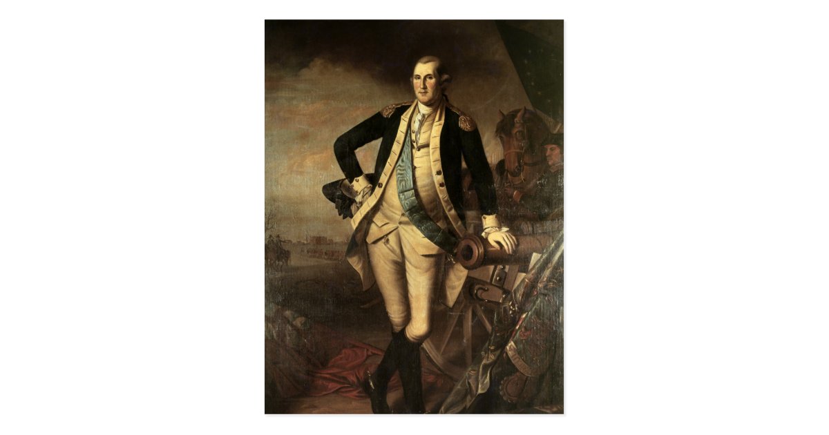 Portrait of George Washington, 1779 Postcard | Zazzle.com