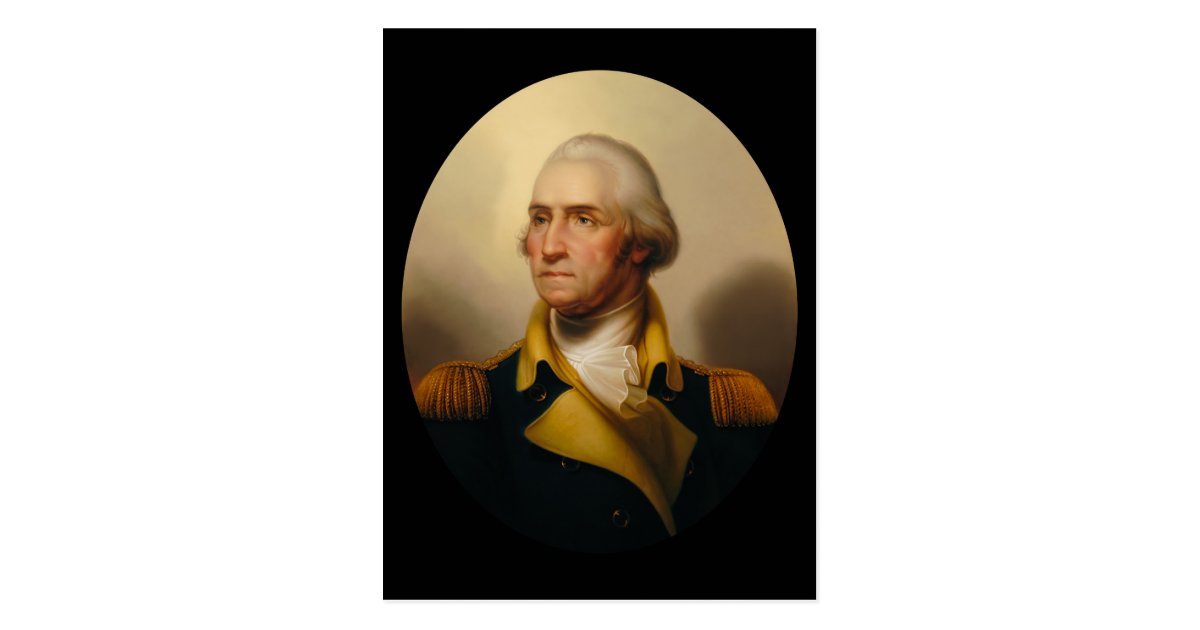 Portrait of George Washington Postcard | Zazzle.com
