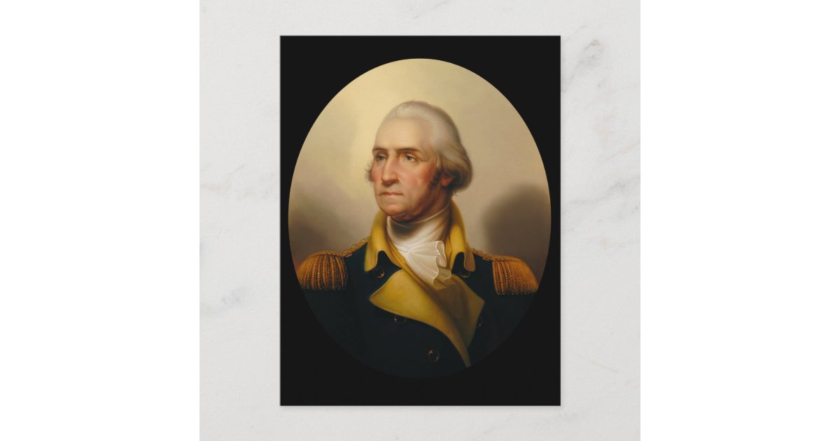 Portrait of George Washington Postcard | Zazzle