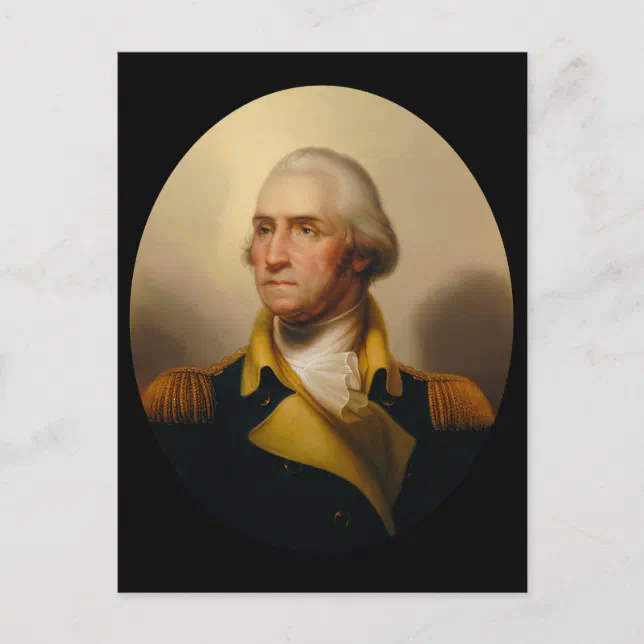 Portrait of George Washington Postcard | Zazzle