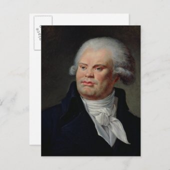 Portrait of Georges Danton Postcard | Zazzle