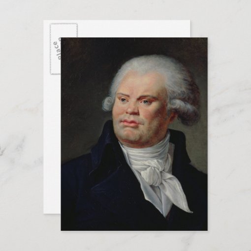 Portrait of Georges Danton Postcard | Zazzle