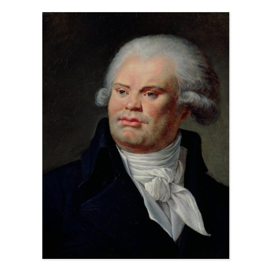 Portrait of Georges Danton Postcard | Zazzle.com