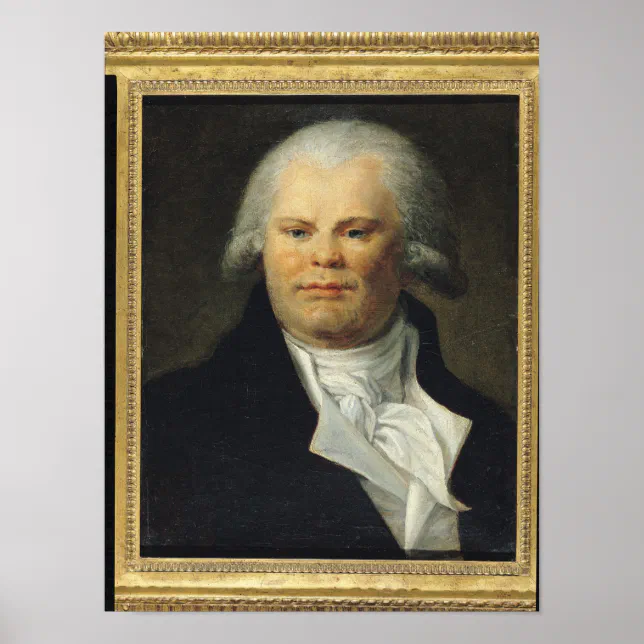 Portrait of Georges Danton Poster | Zazzle