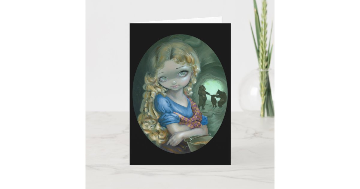 "Portrait of Goldilocks" Greeting Card | Zazzle