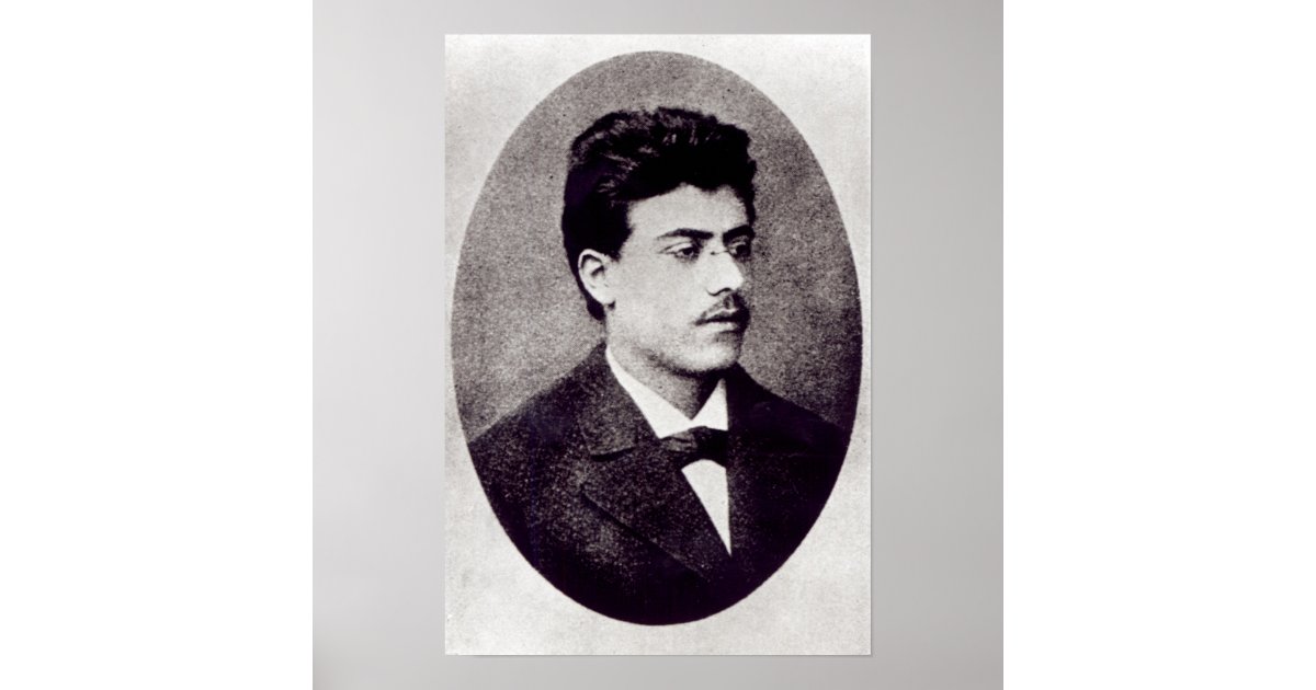 Portrait of Gustav Mahler, 1878 Poster | Zazzle