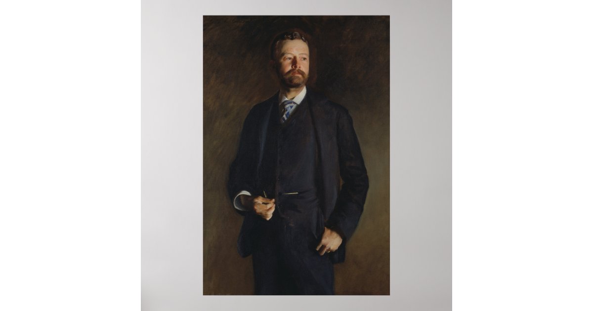 Portrait of Henry Cabot Lodge by JS Sargent Poster | Zazzle