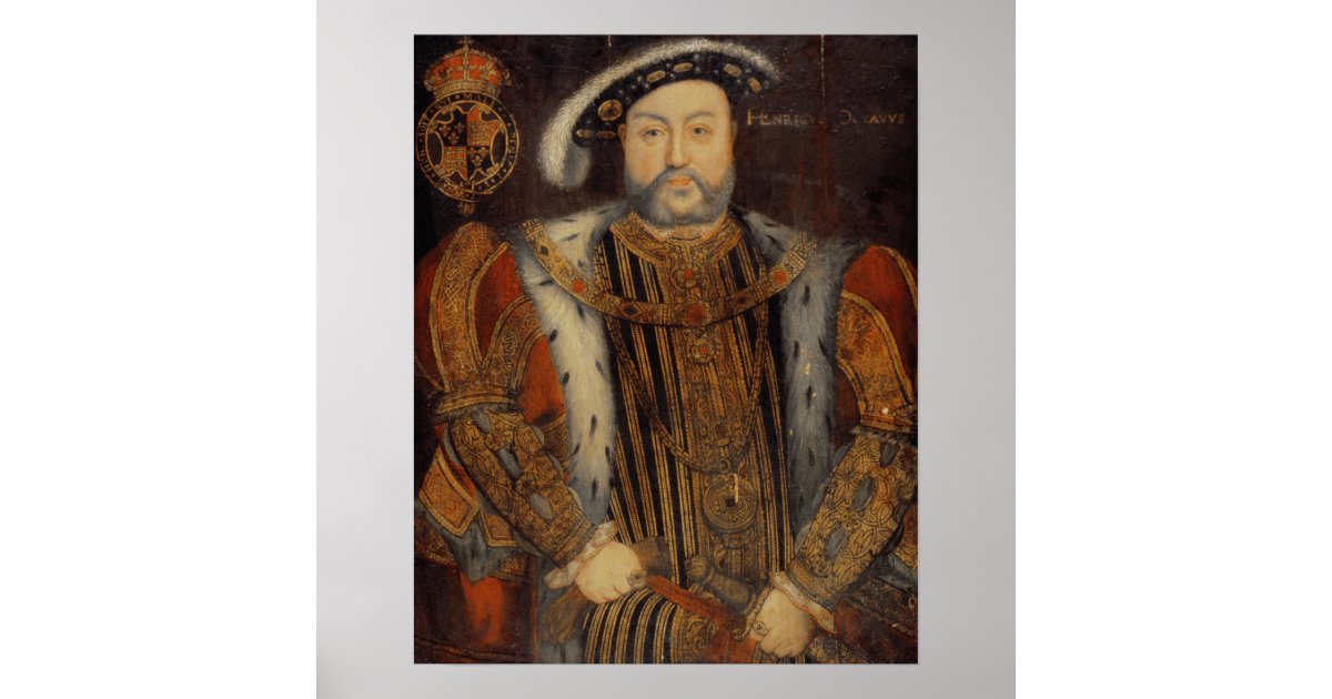 Portrait of Henry VIII Poster | Zazzle