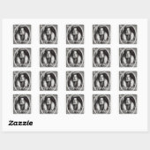 Portrait of Henry VIII Square Sticker | Zazzle