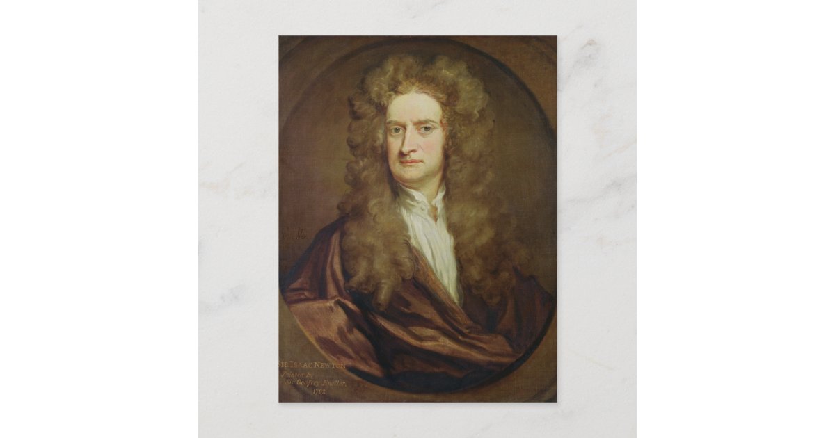 Portrait of Isaac Newton 1702 Postcard | Zazzle