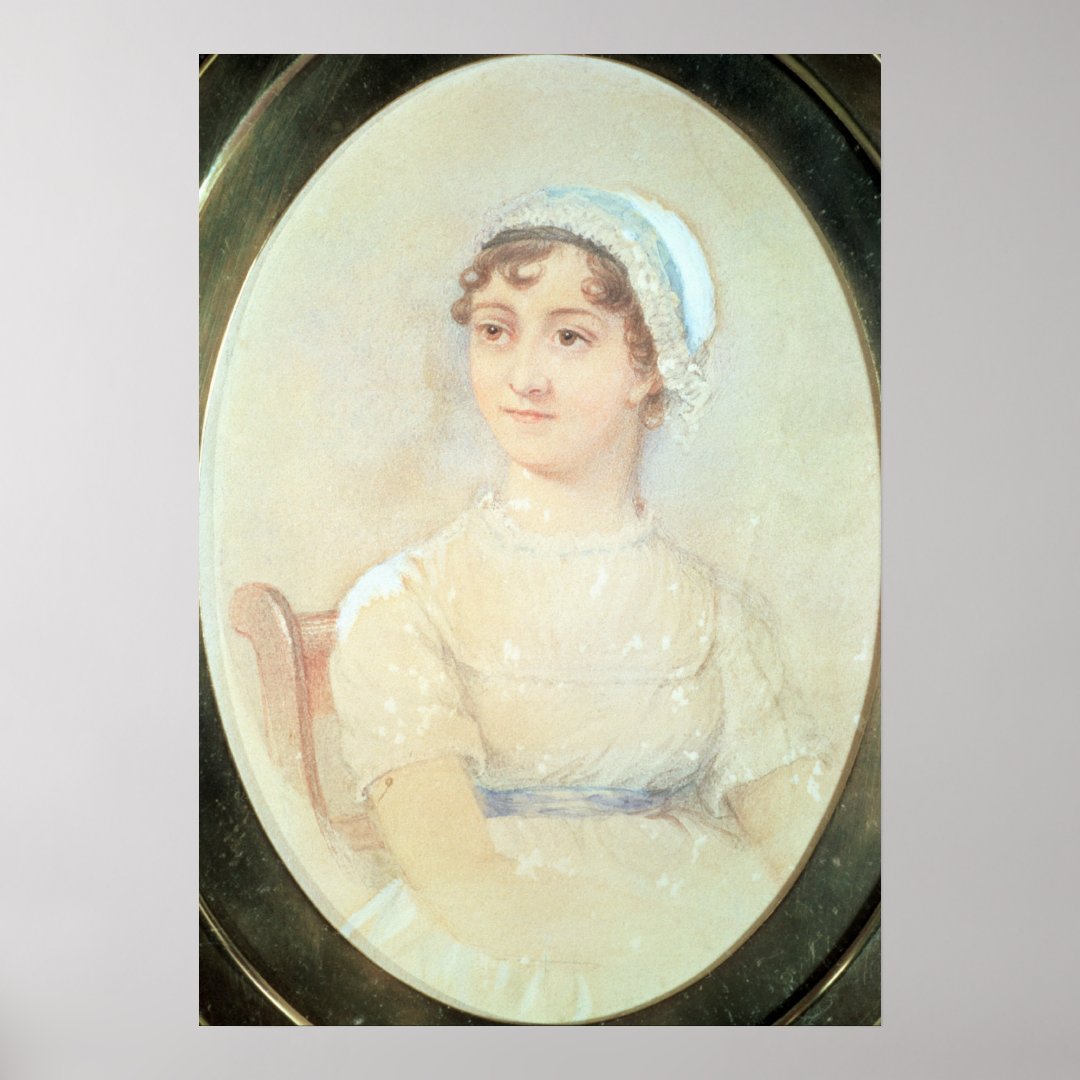 Portrait of Jane Austen Poster | Zazzle