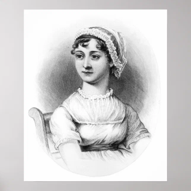 Portrait of Jane Austen Poster | Zazzle