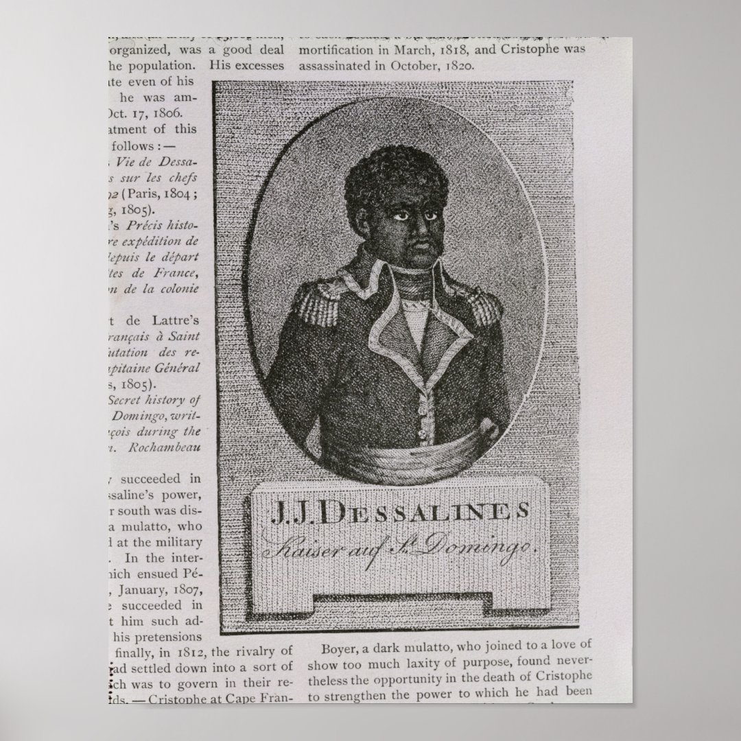 Portrait of Jean-Jacques Dessalines Poster | Zazzle