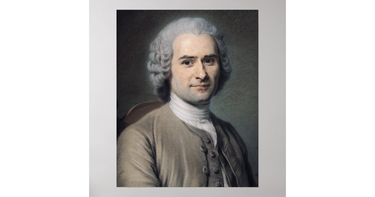 Portrait of Jean Jacques Rousseau Poster | Zazzle