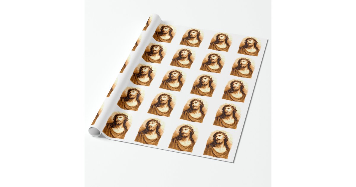 Portrait Of Jesus Wrapping Paper | Zazzle