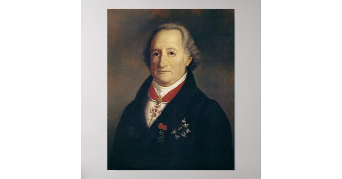 Portrait of Johann Wolfgang von Goethe Poster | Zazzle