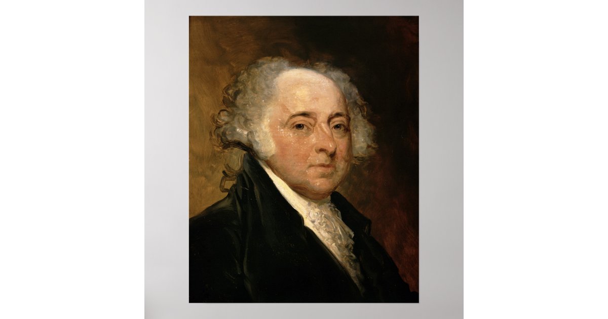 Portrait of John Adams Poster | Zazzle