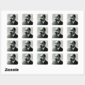 Portrait of John Dube Square Sticker | Zazzle